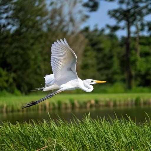 De witte reiger - Natuurbegraafplaats Laude